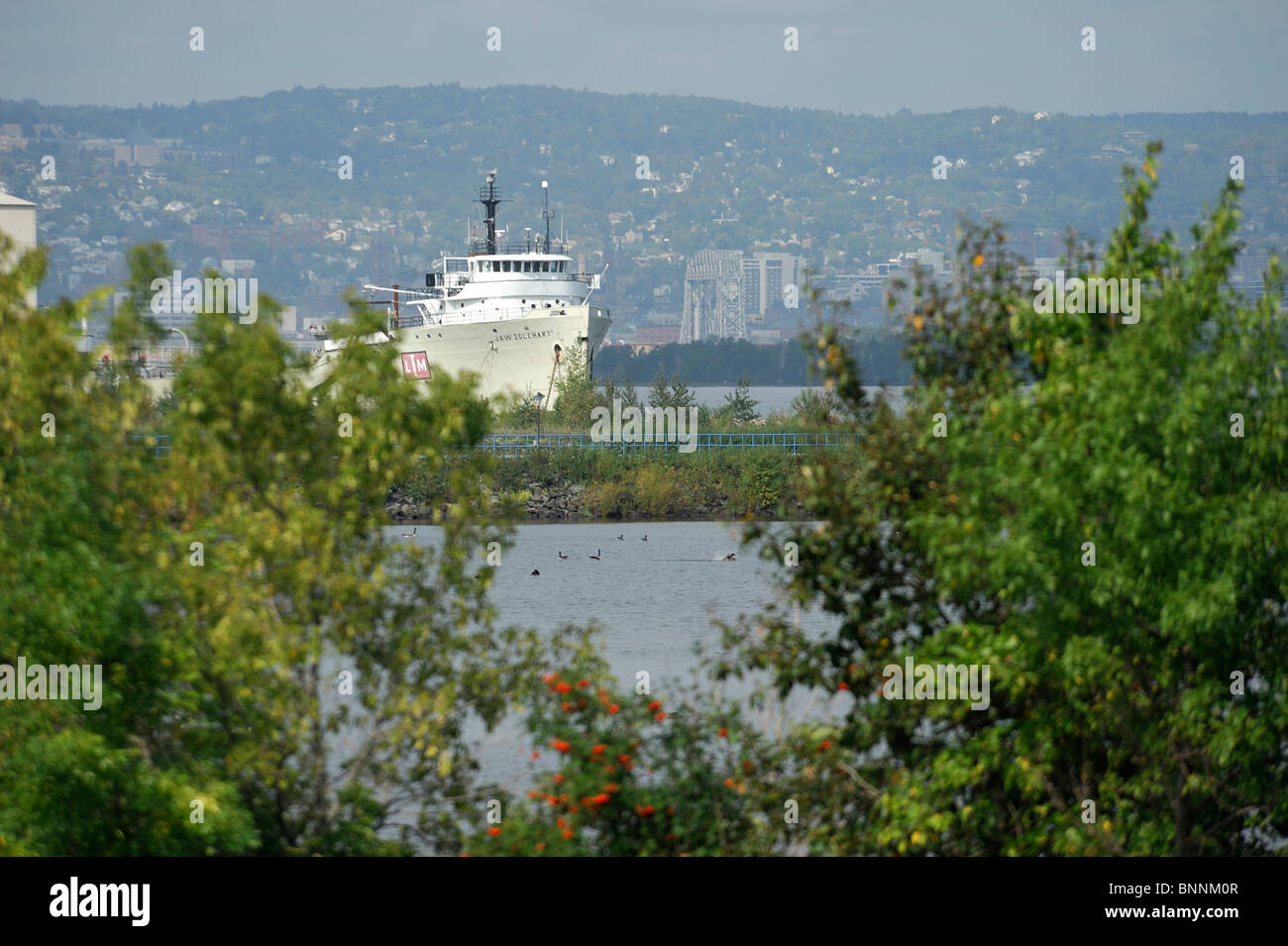 Ship Duluth Minnesota Harbor Harbour Lake Superior Superior Wisconsin ...