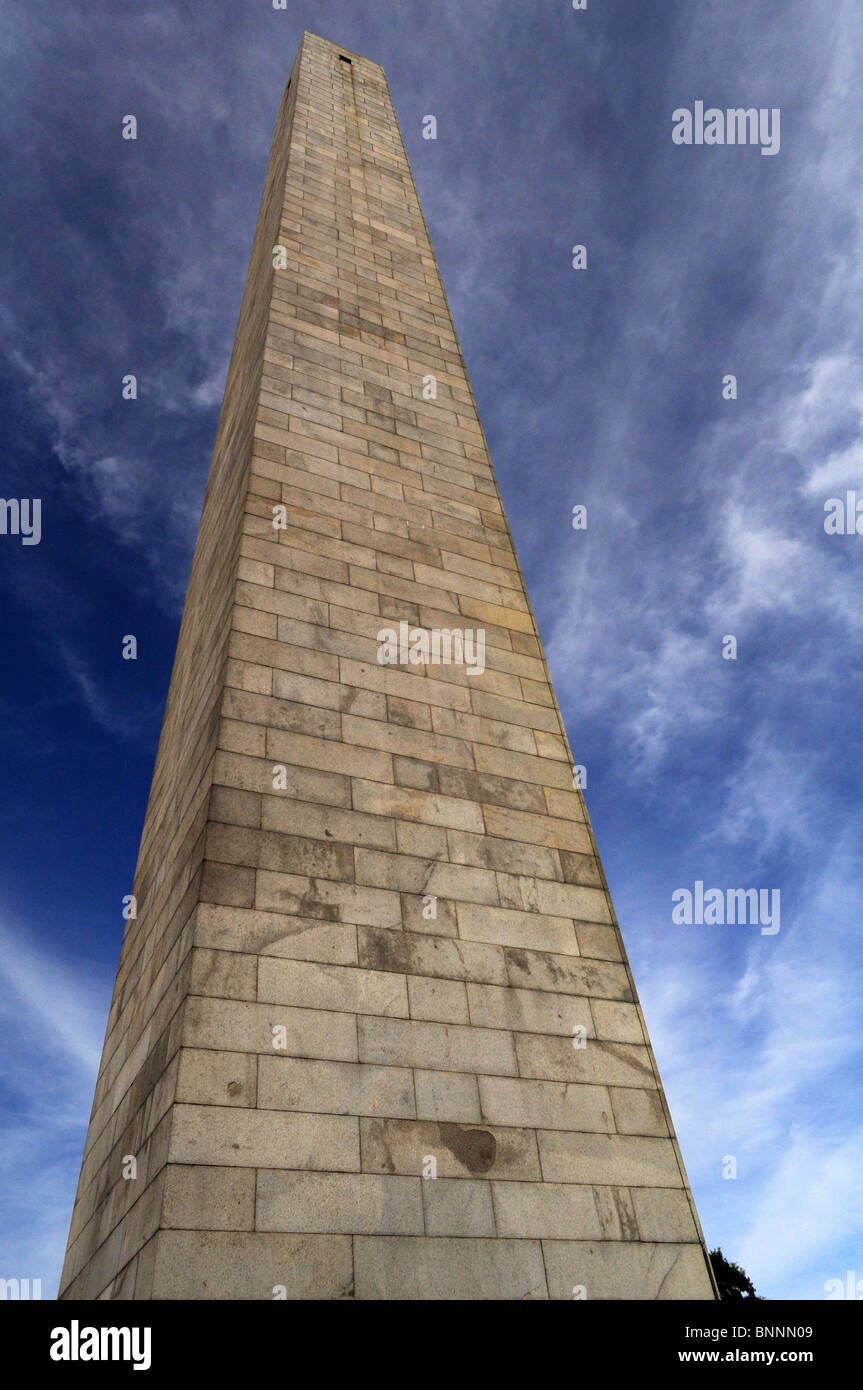USA Boston Massachusetts obelisk bunker Hill Monument Freedom Trail ...