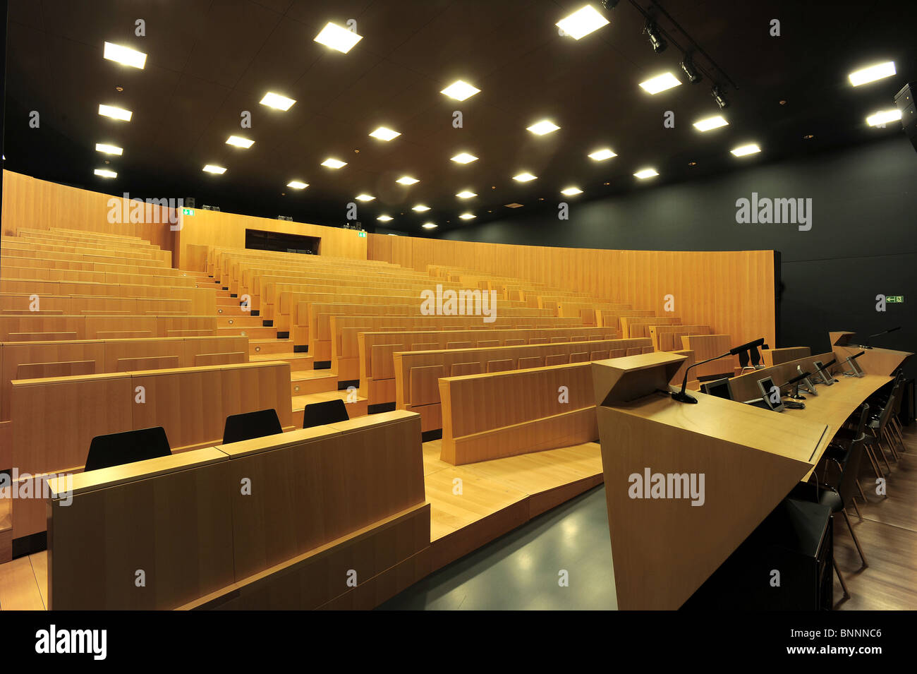 university Lugano Ticino Tessin Switzerland hall Lugano USI modern ...