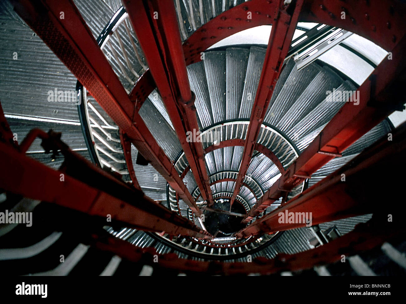 Stair tube Underground London England spiral U road railway Stock Photo ...