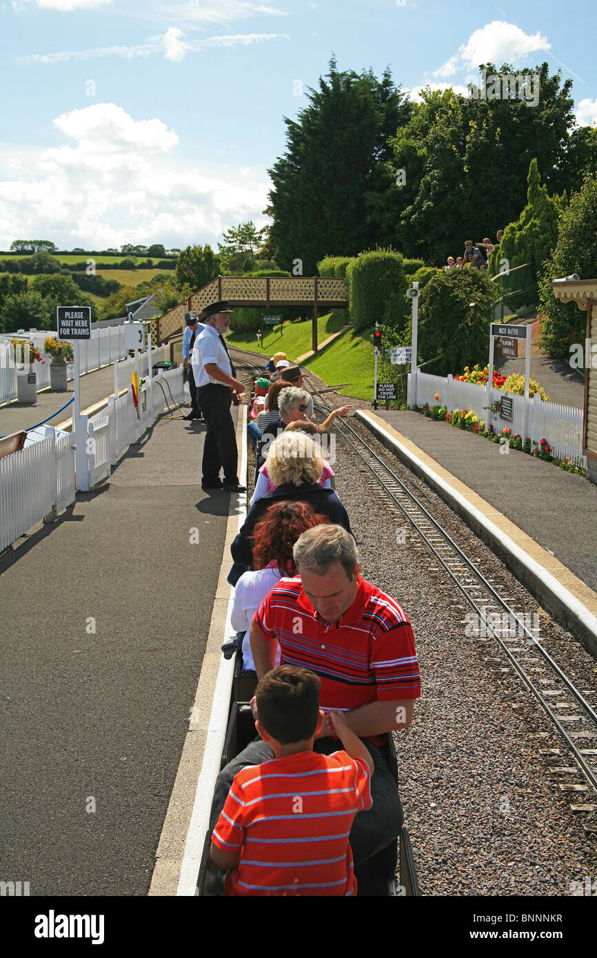 The Beer Heights Light Railway at Pecorama, Beer, Devon, England, UK ...