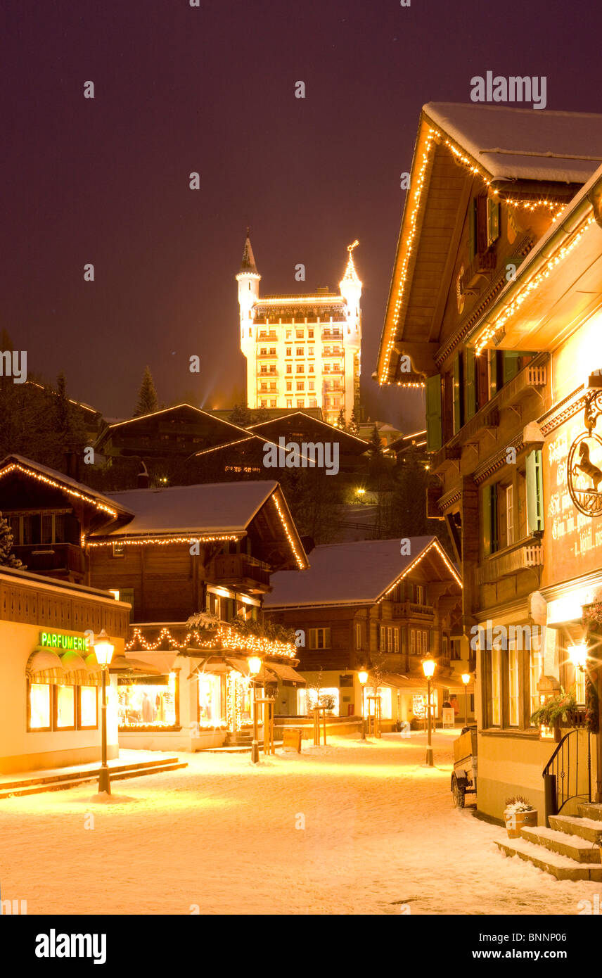 Gstaad in winter hi-res stock photography and images - Alamy