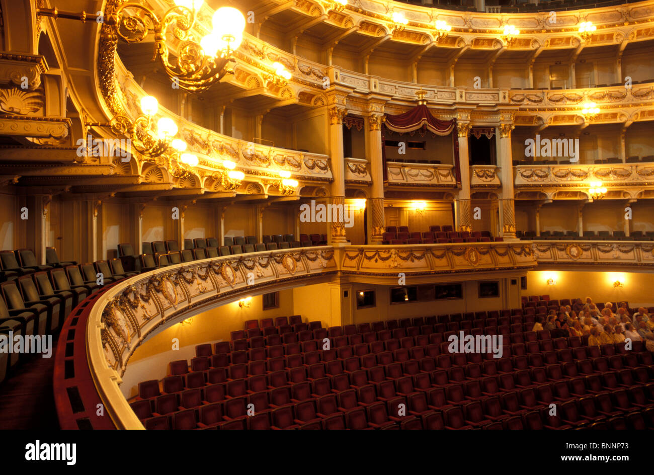 Interior of Semper Opera Dresden Saxony Germany Stock Photo - Alamy