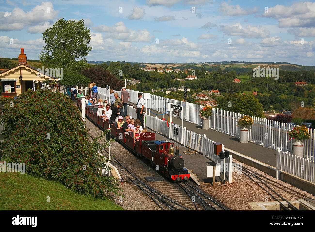 The Beer Heights Light Railway at Pecorama, Beer, Devon, England, UK ...