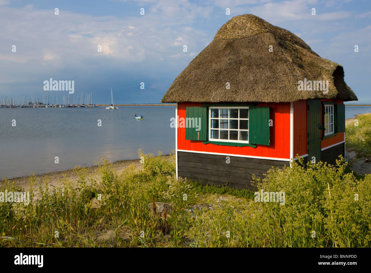 Mars valley Denmark island isle Aero beach seashore beach small house ...