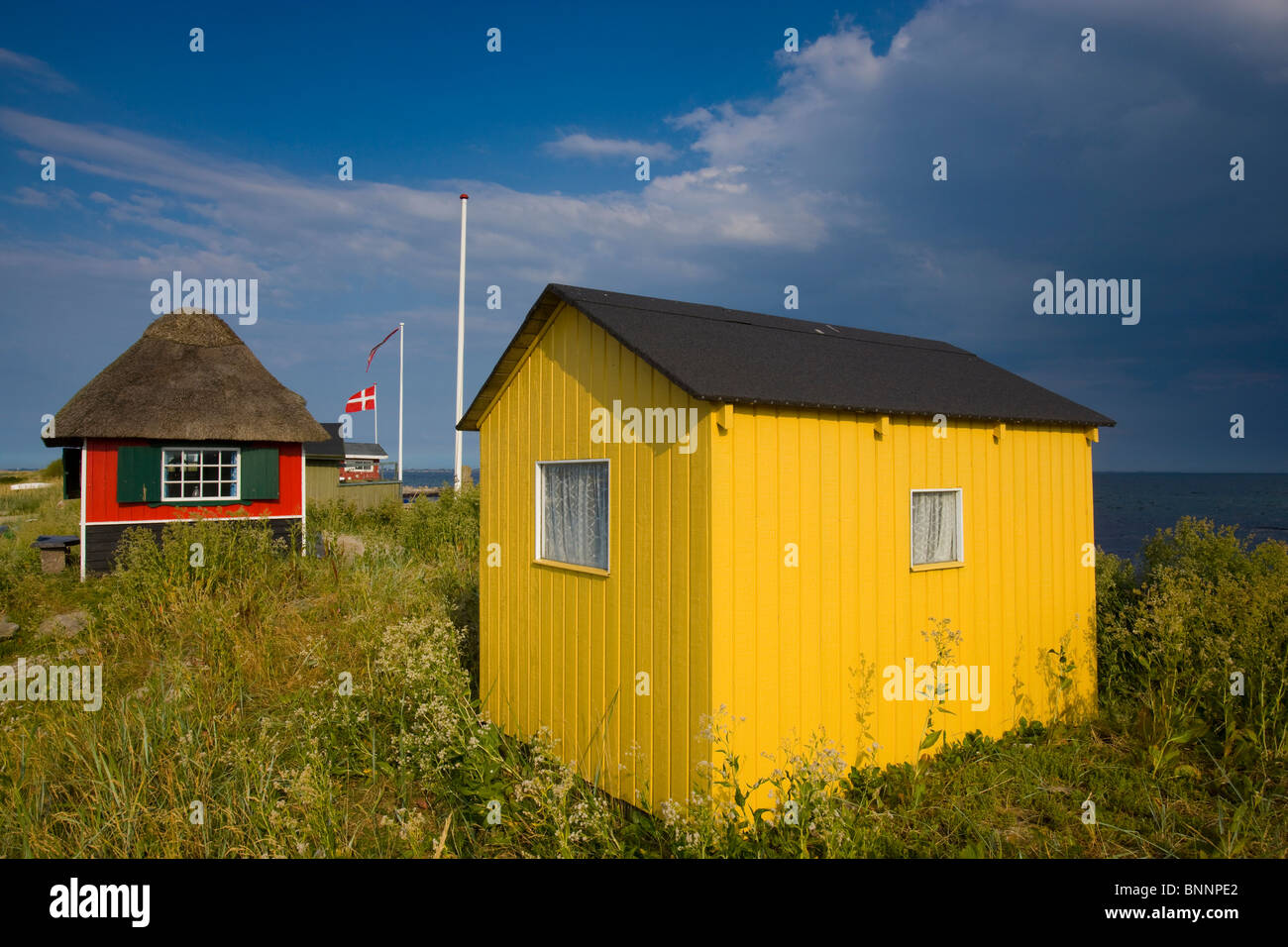 Mars valley Denmark island isle Aero beach seashore beach small house ...