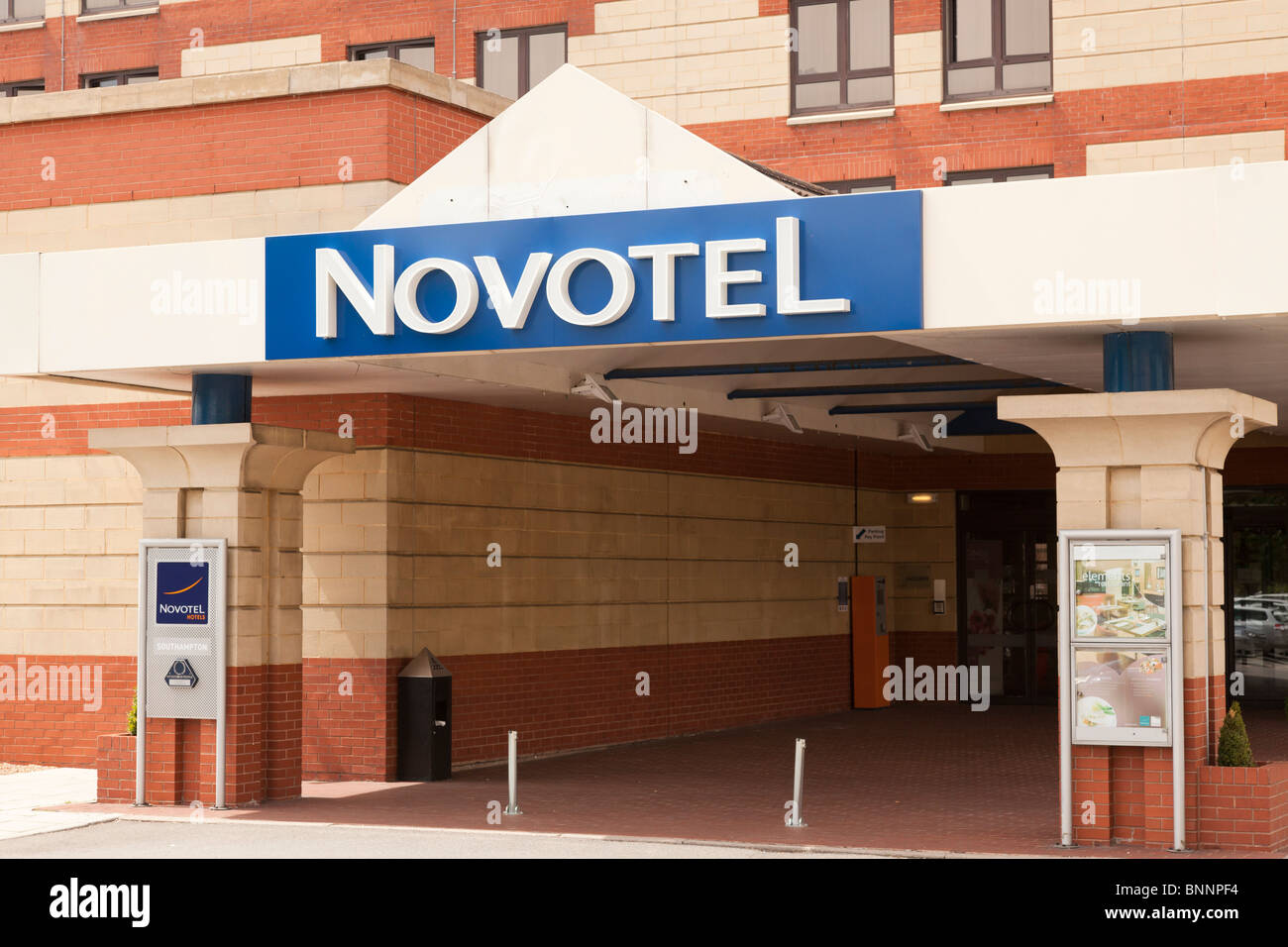 Novotel Hotel at West Quay Southampton showing logo Stock Photo - Alamy