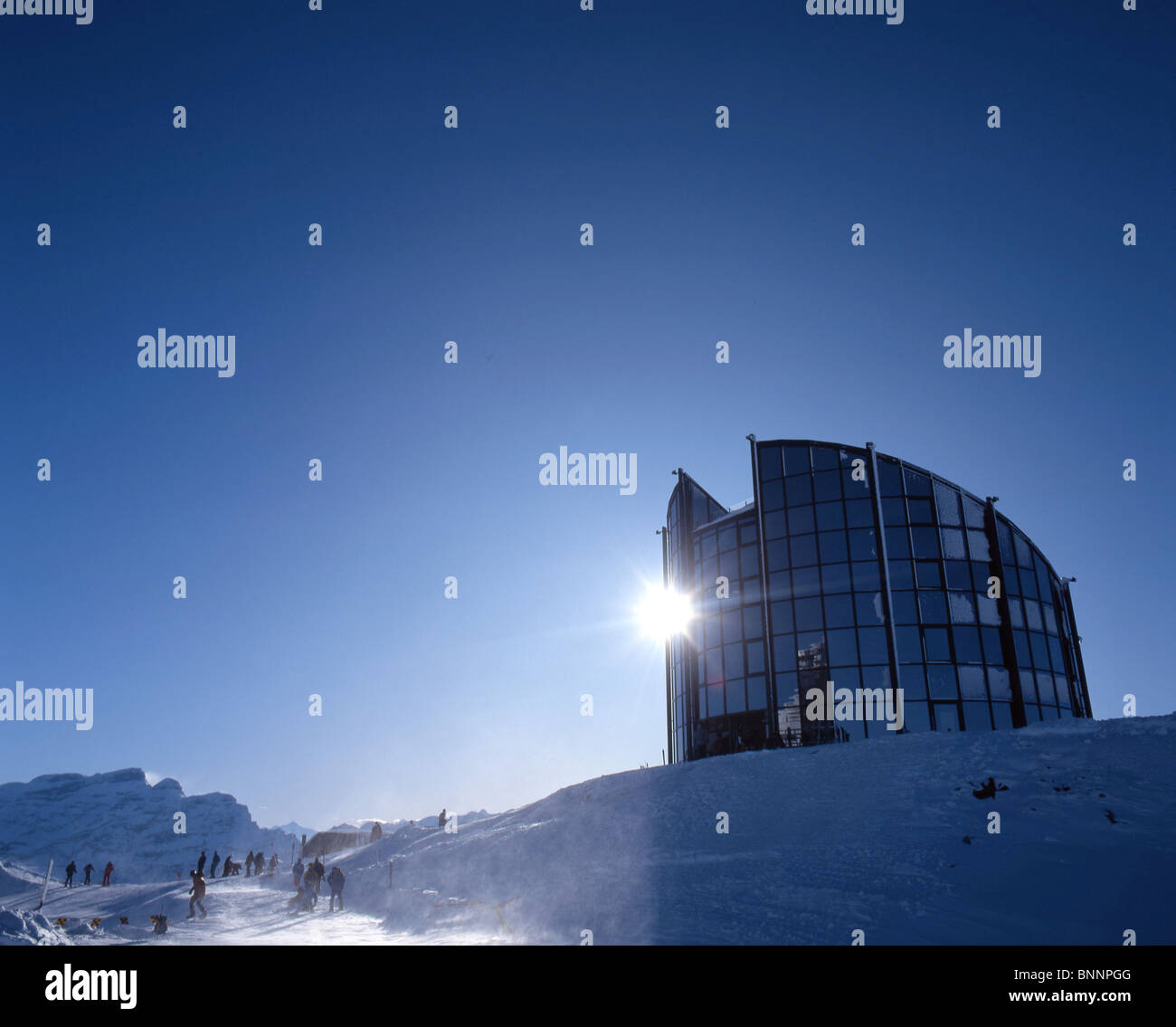 Leysin VD canton Vaud snow winter ski skiing Carving Carvingski runway ...