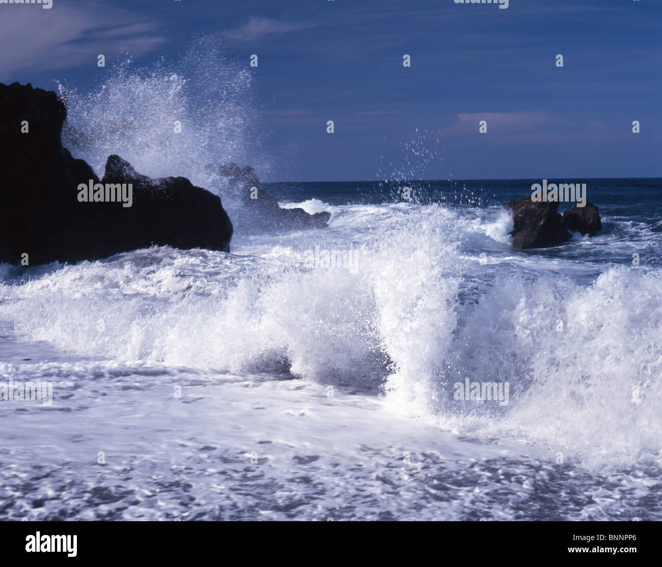 Sea coast surf body of water rock cliff nature scenery Stock Photo - Alamy