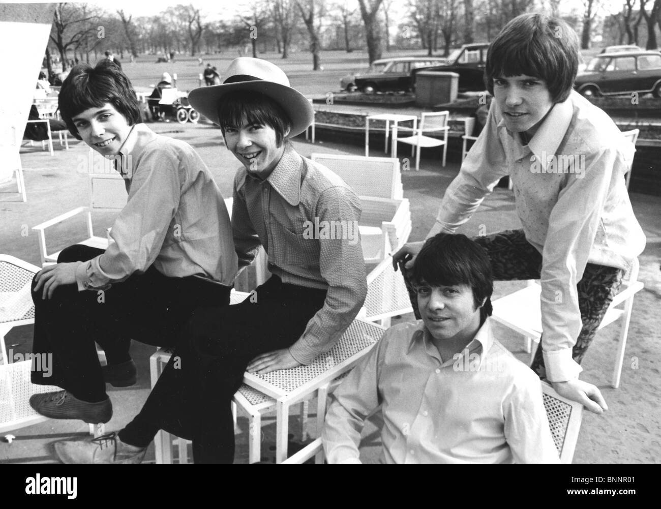 GRAPEFRUIT - UK pop group in Hyde Park, London in March 1968. See ...
