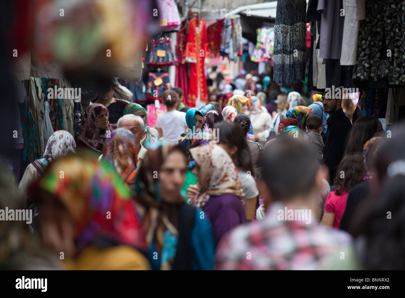 Crowded bazaar in Trabzon, Turkey Stock Photo - Alamy