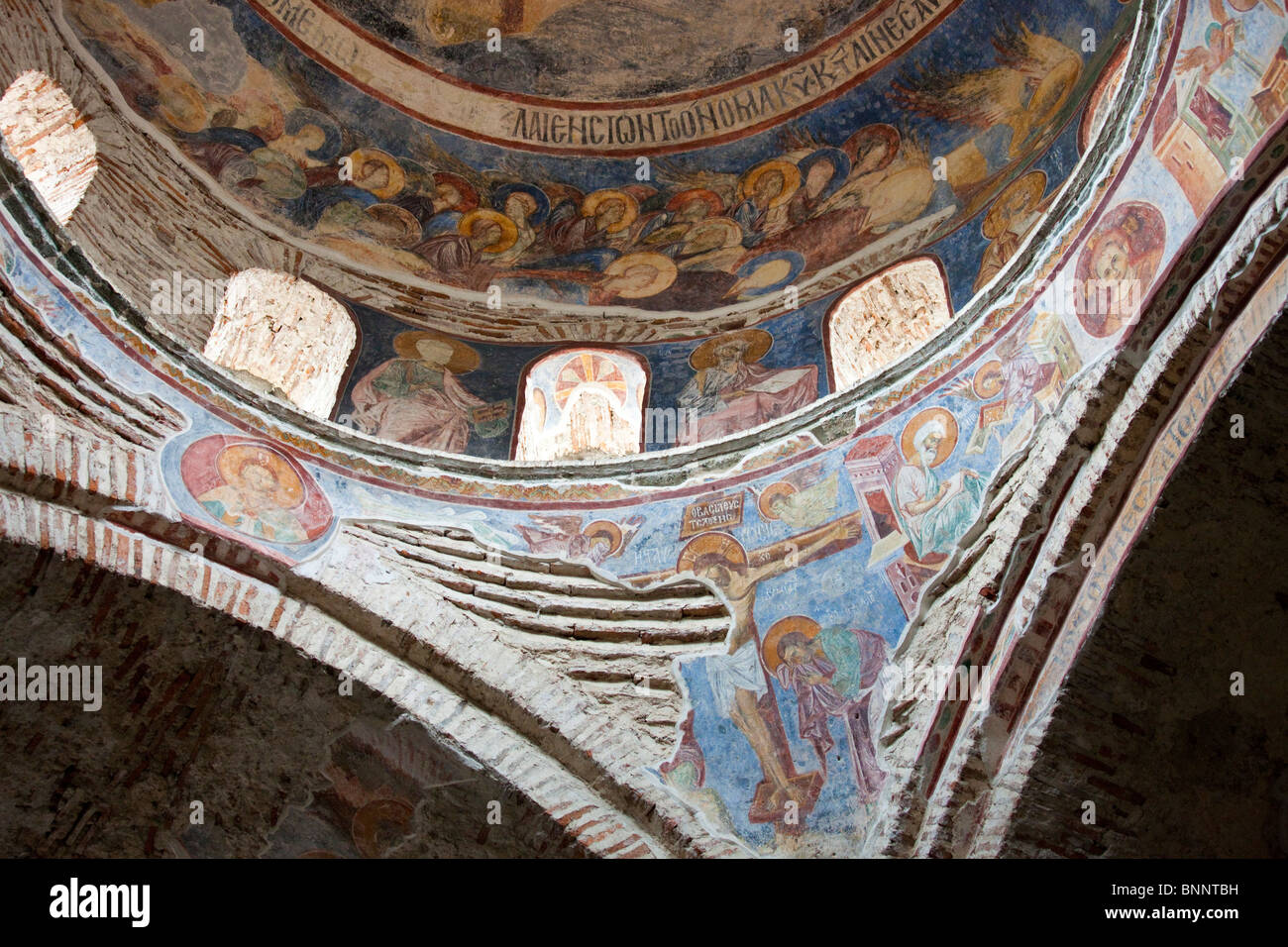 Dome frescos at the Ayasofya Church Museum in Trabzon Turkey Stock ...