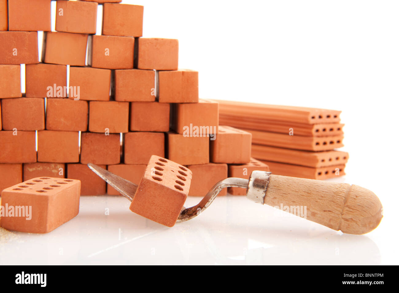 construction site to build a house isolated over white Stock Photo - Alamy