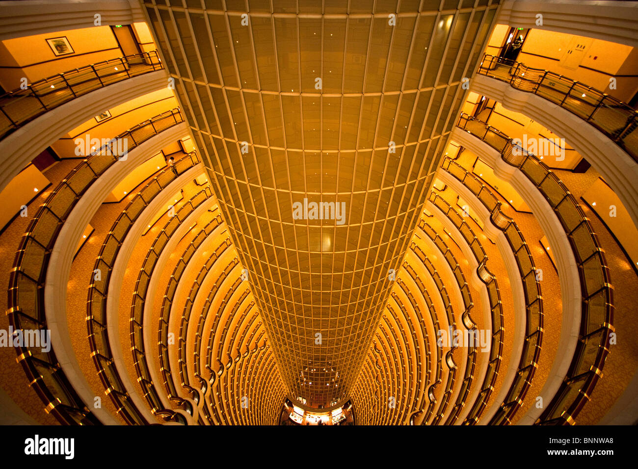 China Shanghai Jin Mao Building building construction inside floors ...