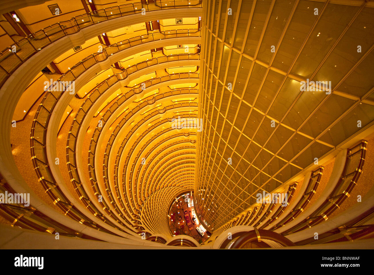 China Shanghai Jin Mao Building building construction inside floors ...