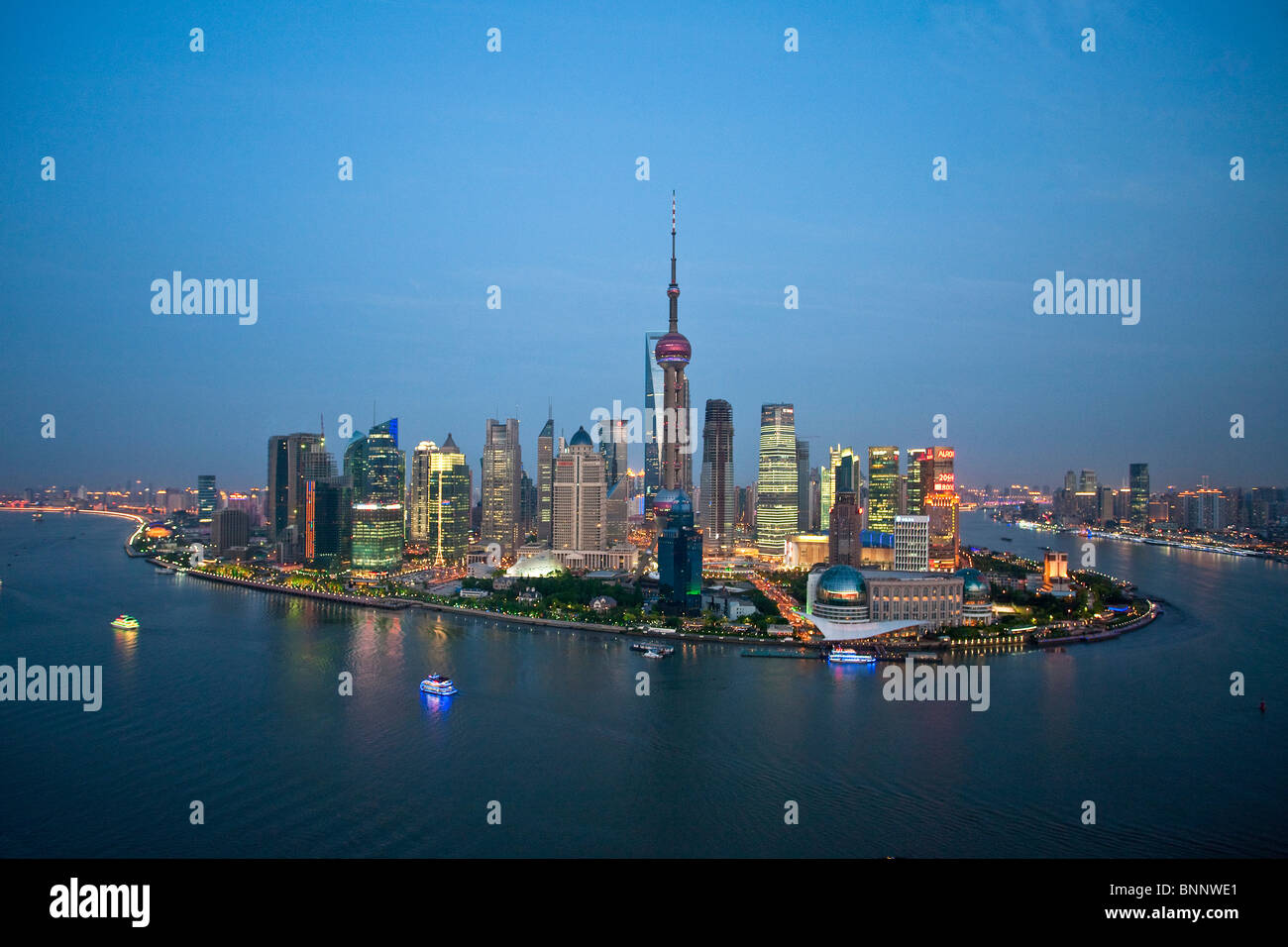 China shanghai town city blocks hi-res stock photography and images - Alamy