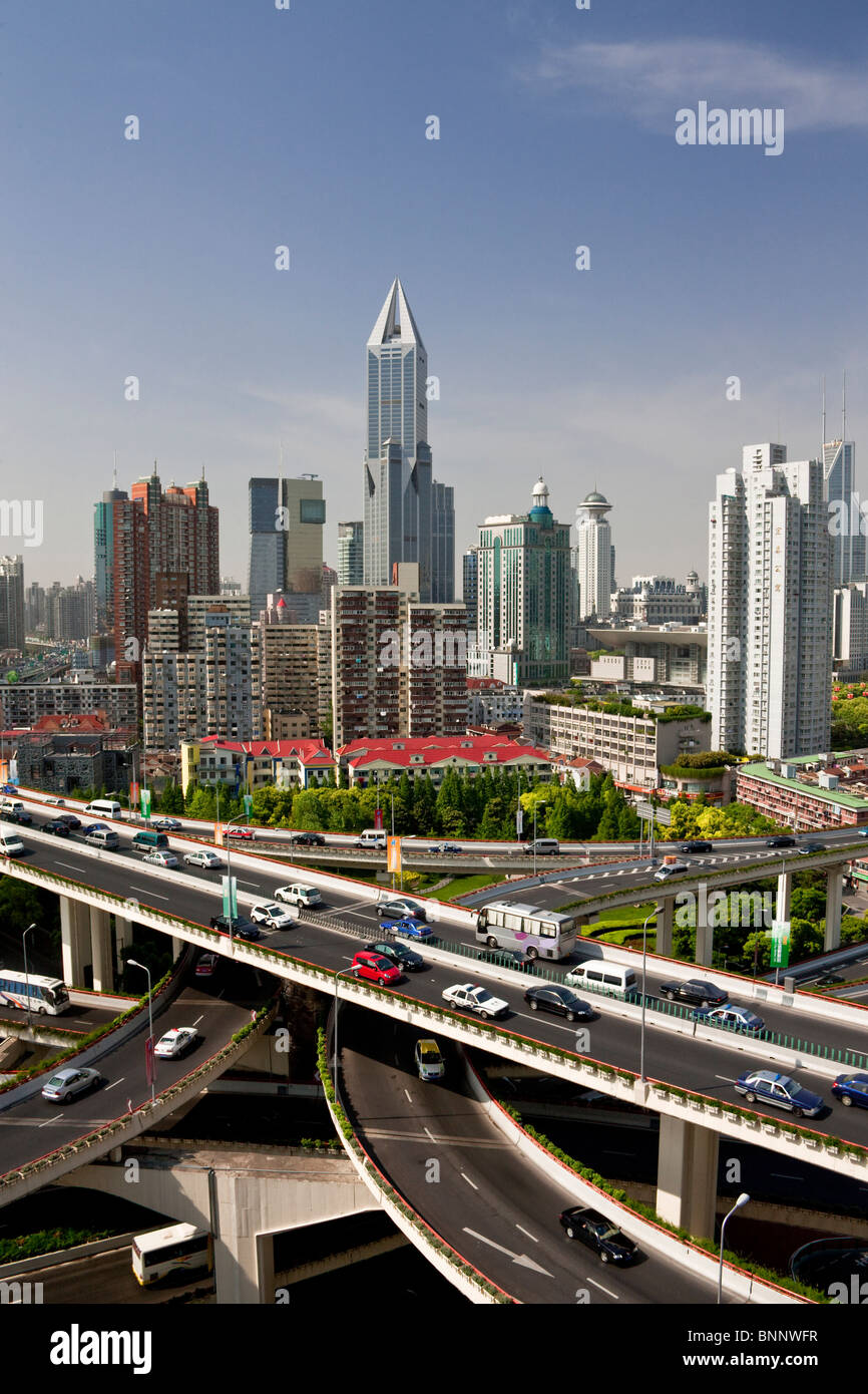 China shanghai town city blocks hi-res stock photography and images - Alamy