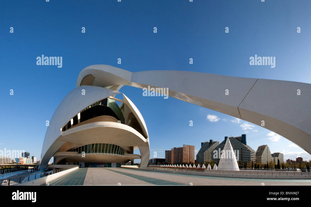 Valencia Spain Calatrava building construction architecture modern city ...