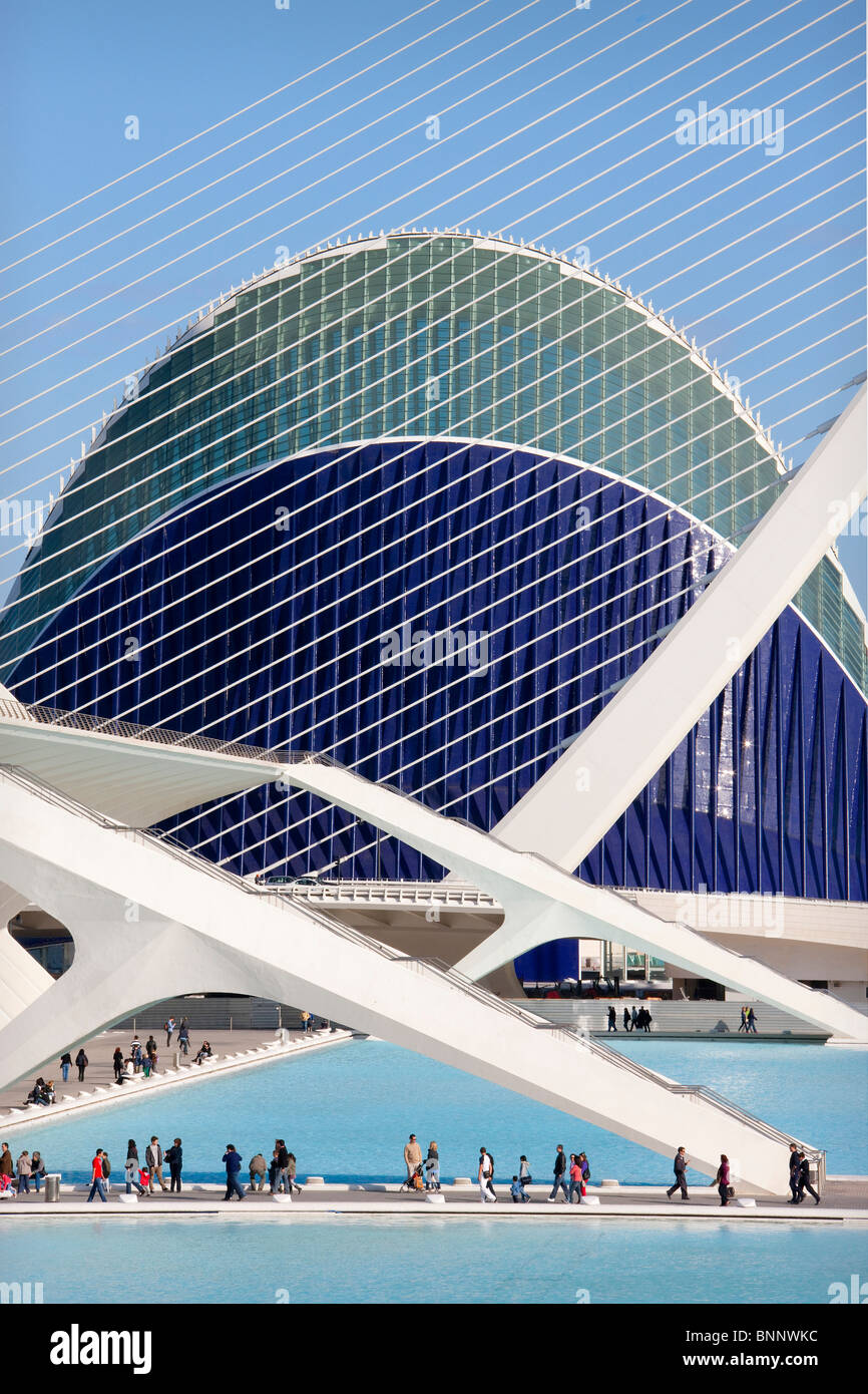Valencia Spain Calatrava building construction architecture modern city ...