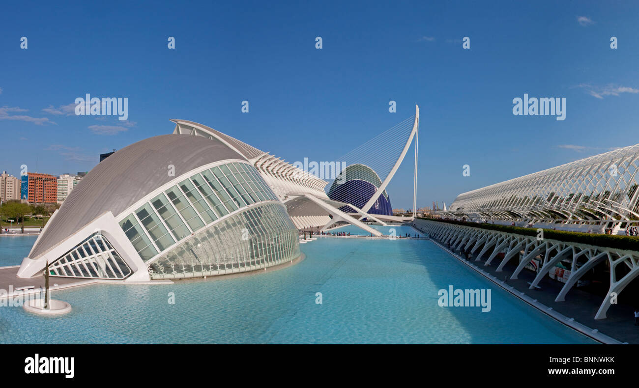 Valencia Spain Calatrava building construction architecture modern city ...