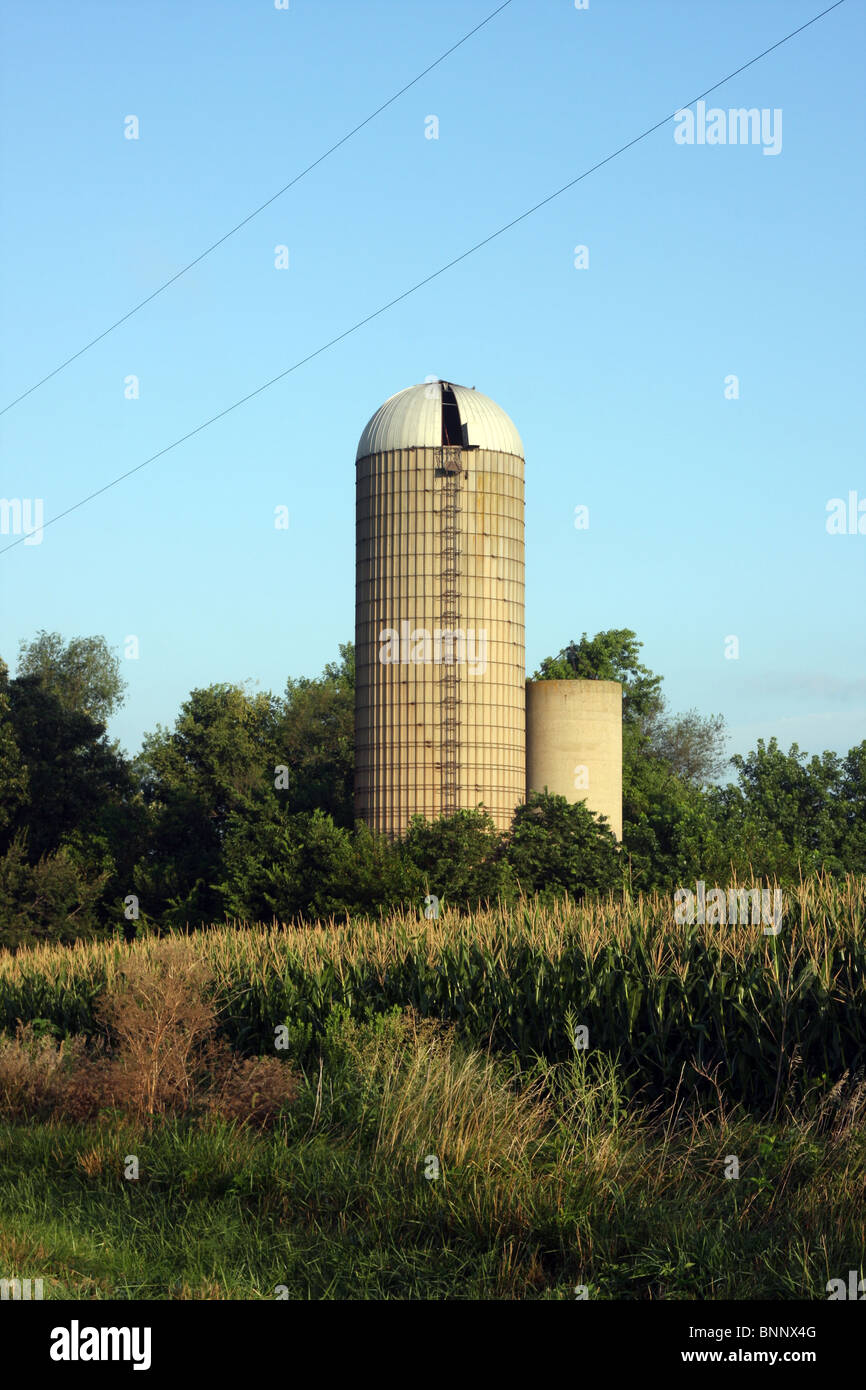 Old grain bin hi-res stock photography and images - Alamy
