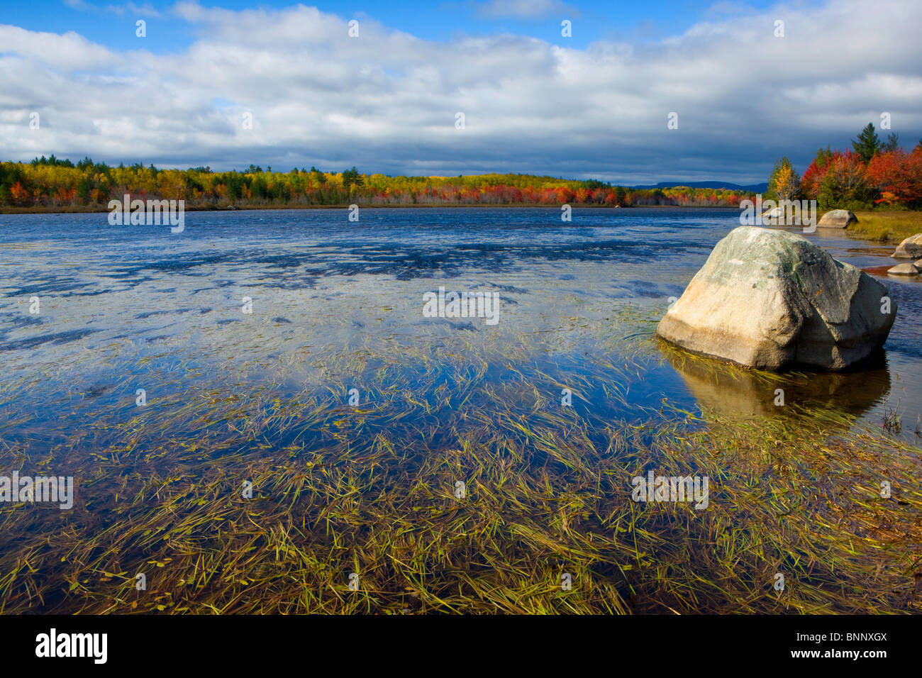 Millinocket lake USA America Glen Ellis Falls United States Maine lake ...