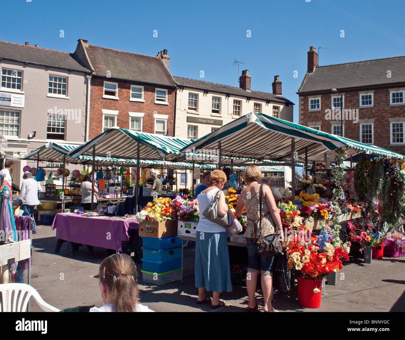 Saturday market at Beverley East Yorkshire UK Stock Photo - Alamy