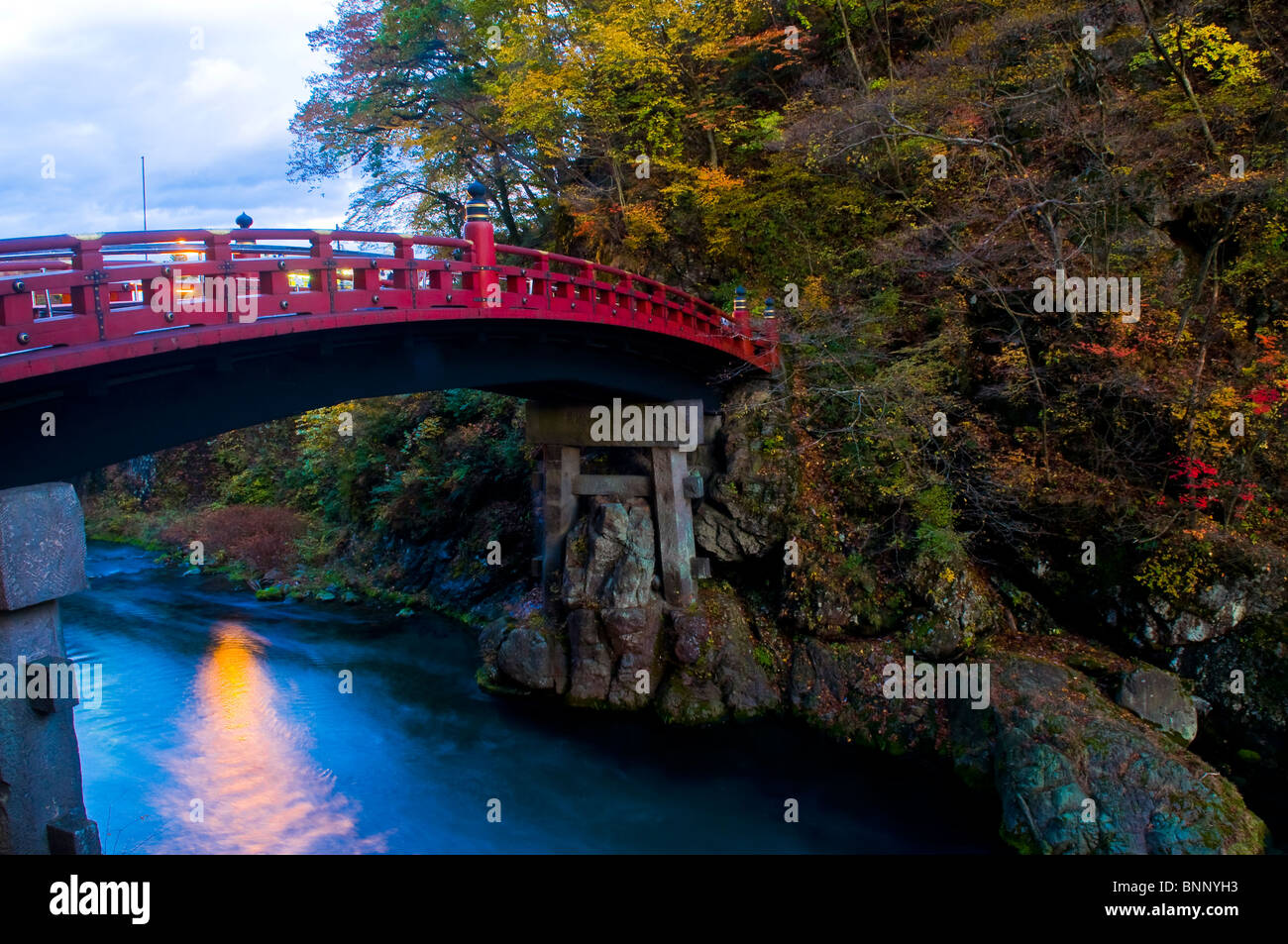 Red bridge shinkyo in japan hi-res stock photography and images - Alamy