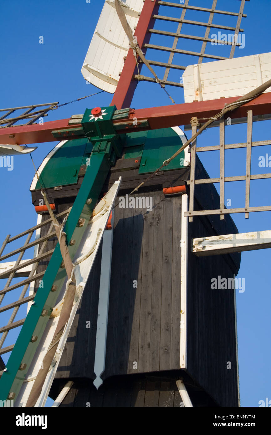Dutch windmill close up Stock Photo - Alamy