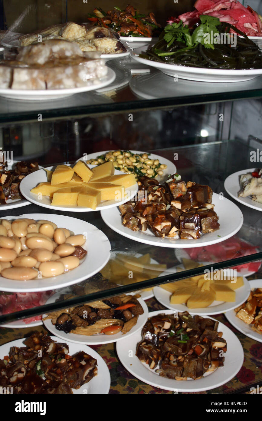 beijing. plastic food on display Stock Photo - Alamy