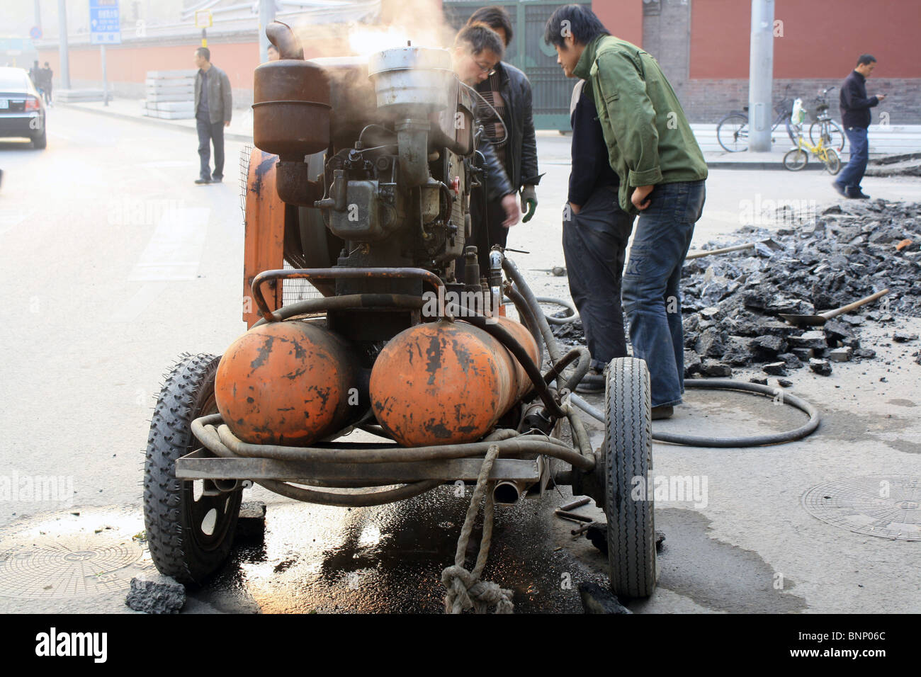 beijing. china. workers Stock Photo - Alamy