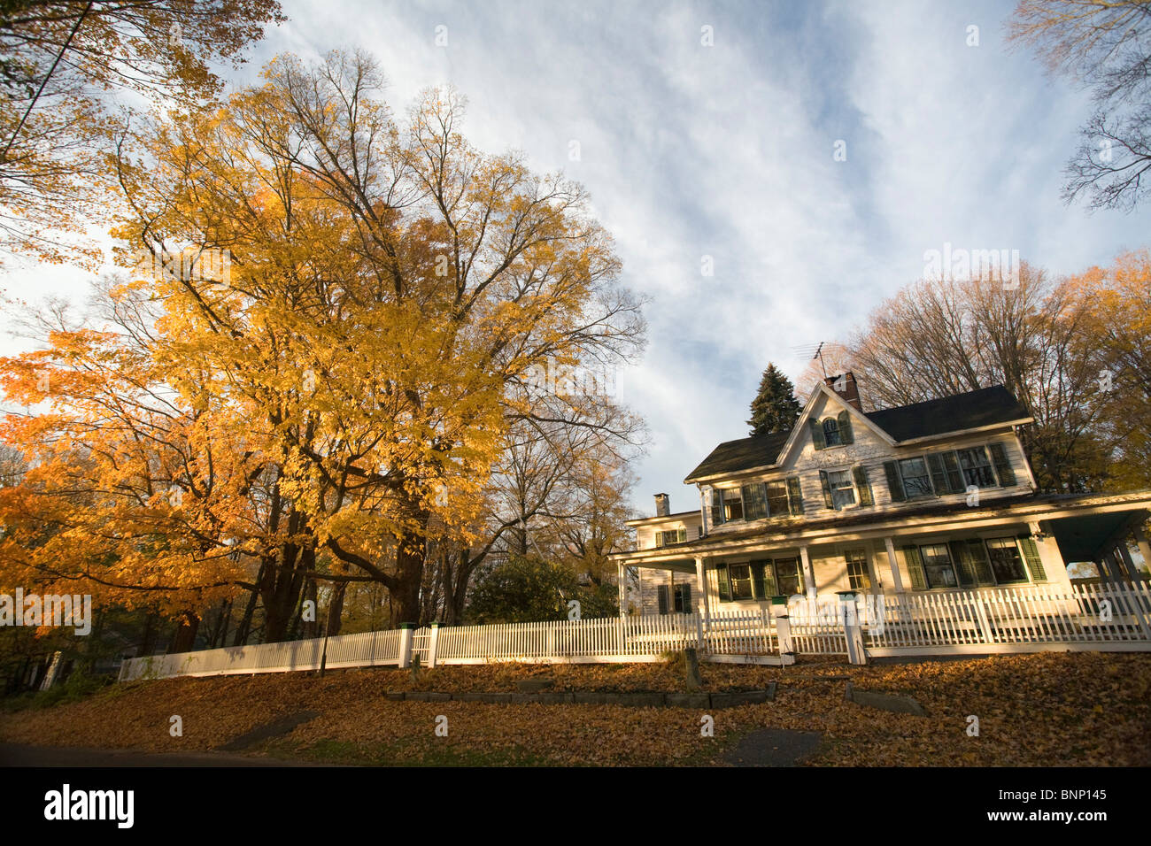 House on an old farm, New Haven, USA Stock Photo - Alamy