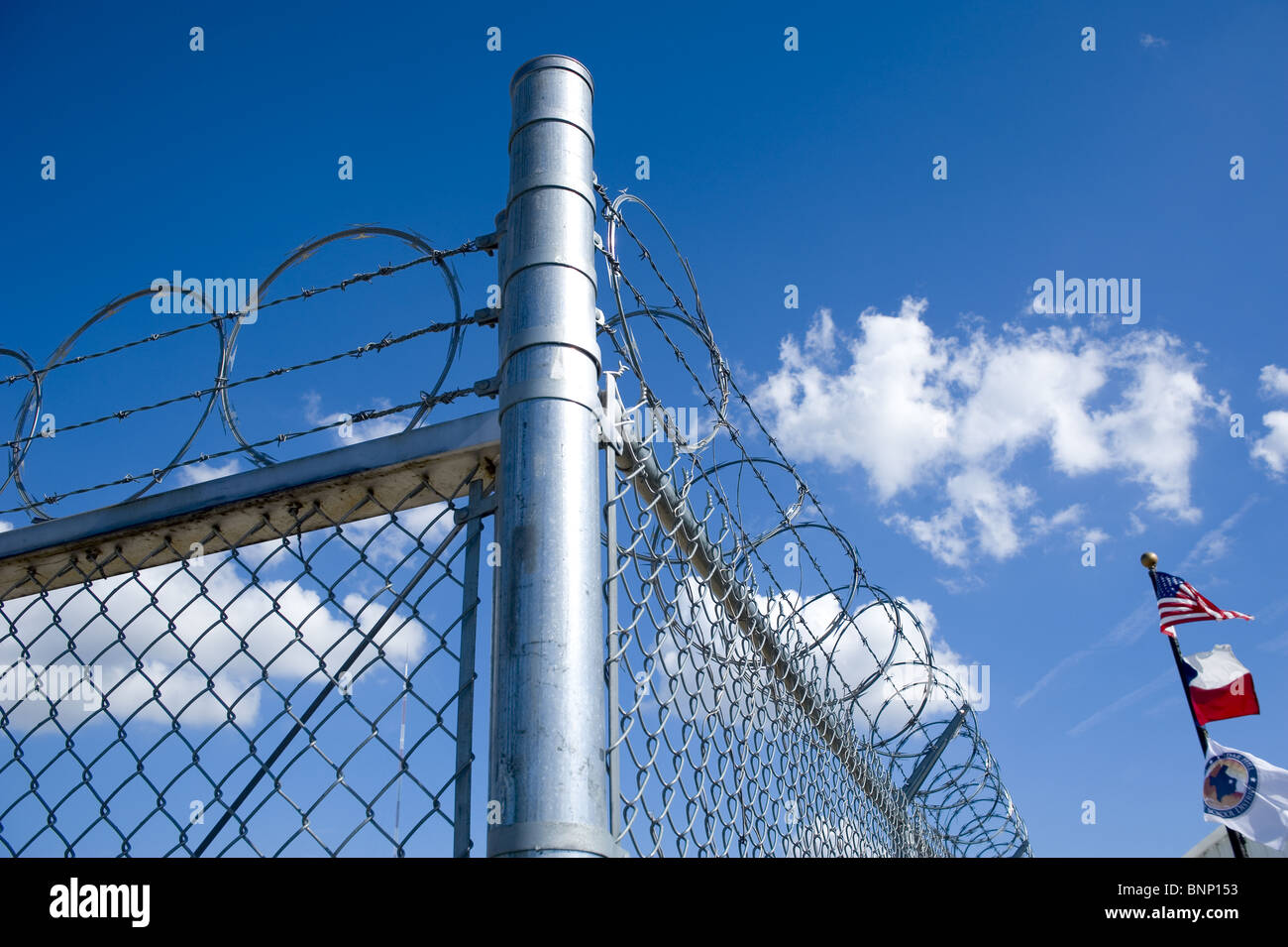Chain Link Fence Razor Wire High Resolution Stock Photography and ...