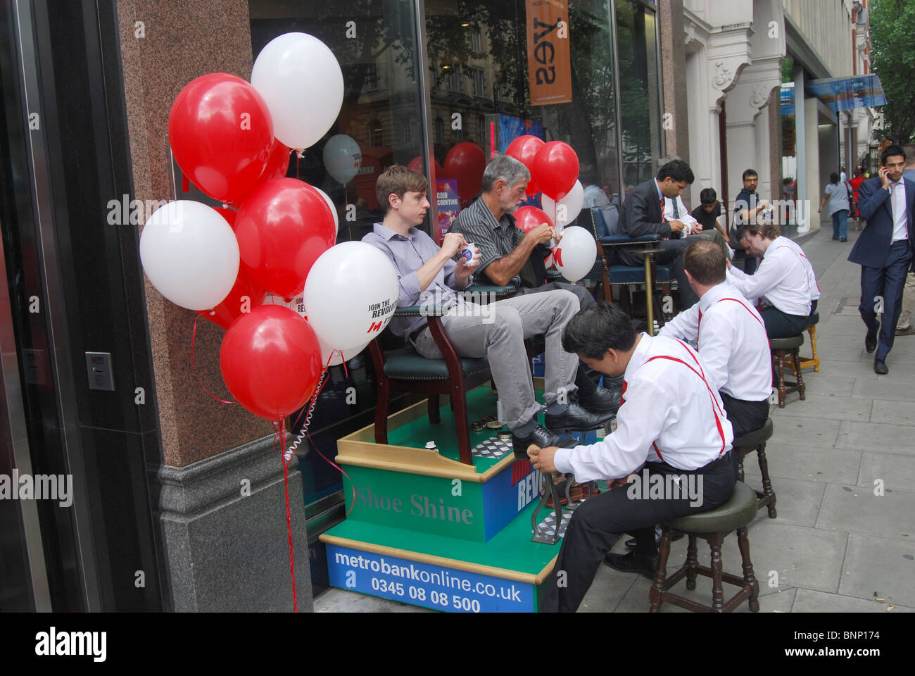 Metro Bank London Opening celebrations Stock Photo - Alamy