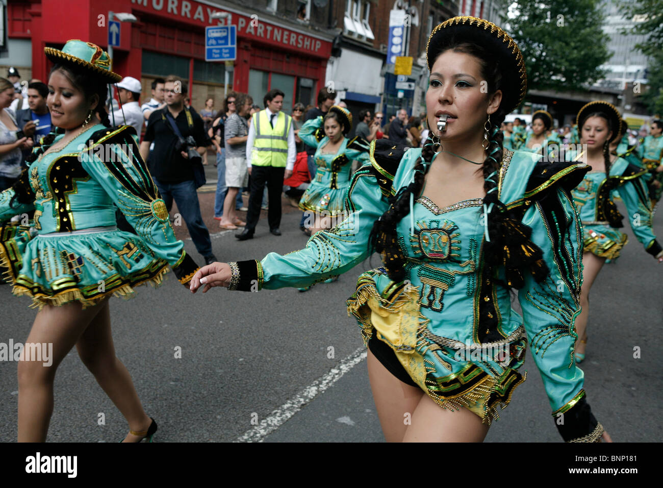 Latin American performers at Carnival del Pueblo, South London Stock ...
