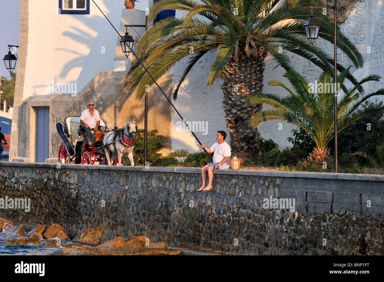 Man fishing greece island hi-res stock photography and images - Alamy