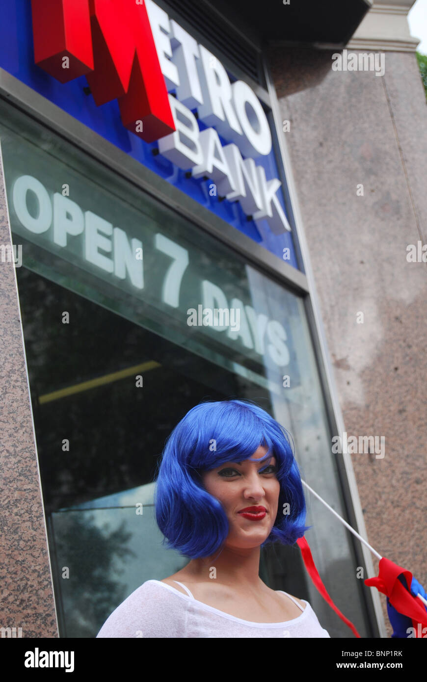 Metro Bank London Opening celebrations Stock Photo - Alamy