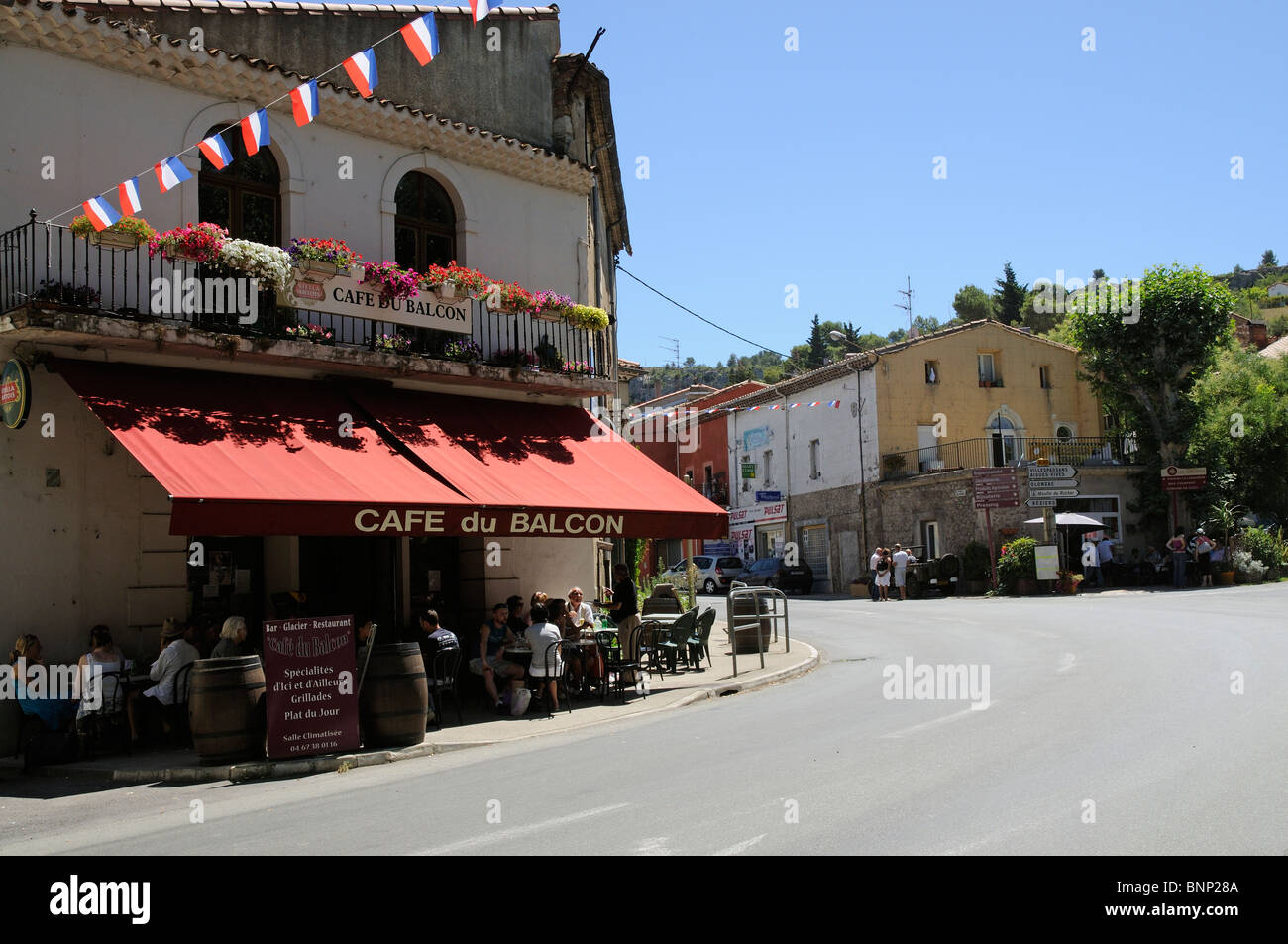 Saint Chinian a busy little town in the Languedoc wine region of ...