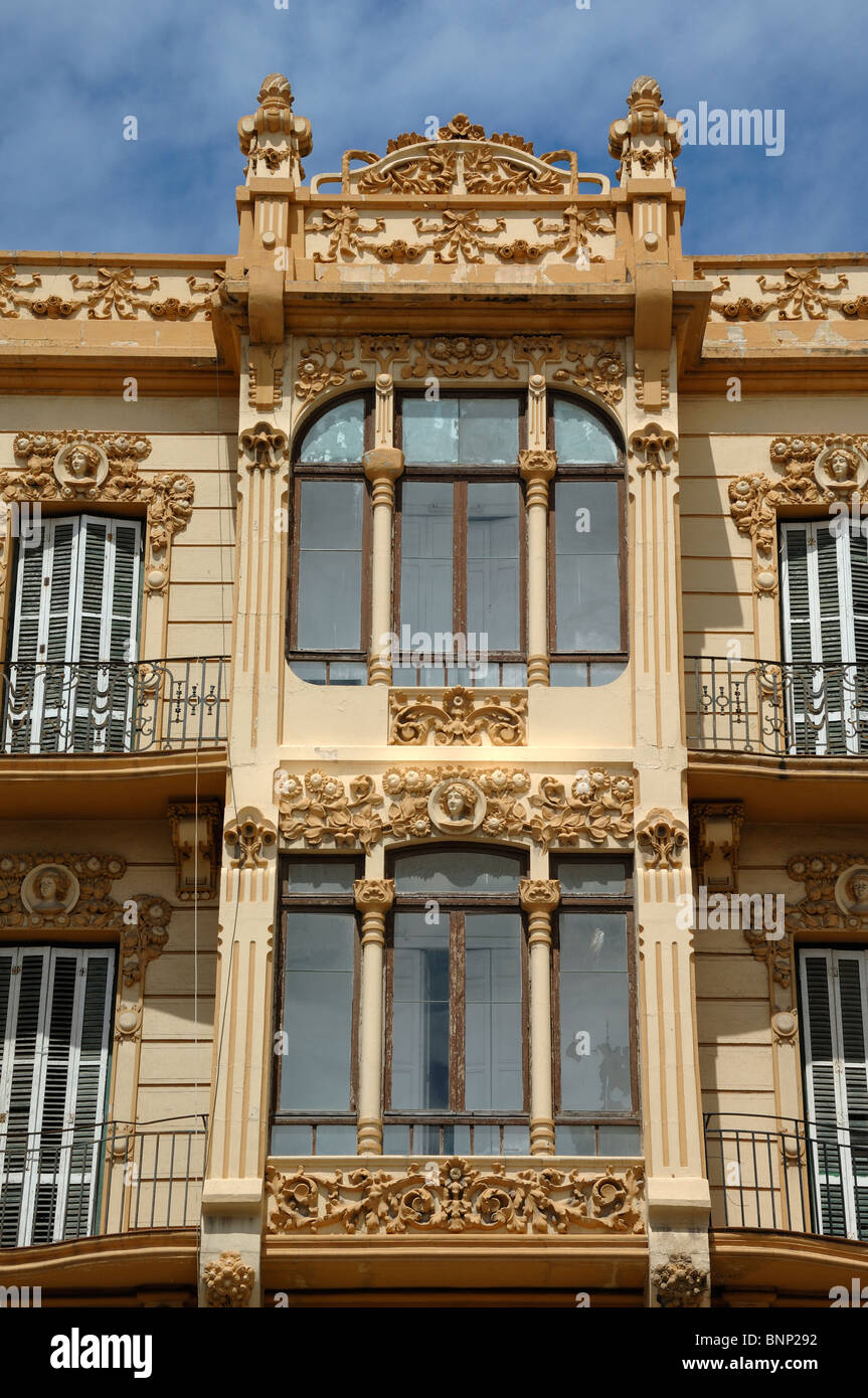 Facade & Windows of the Art Deco or Modernista La Reconquista ...