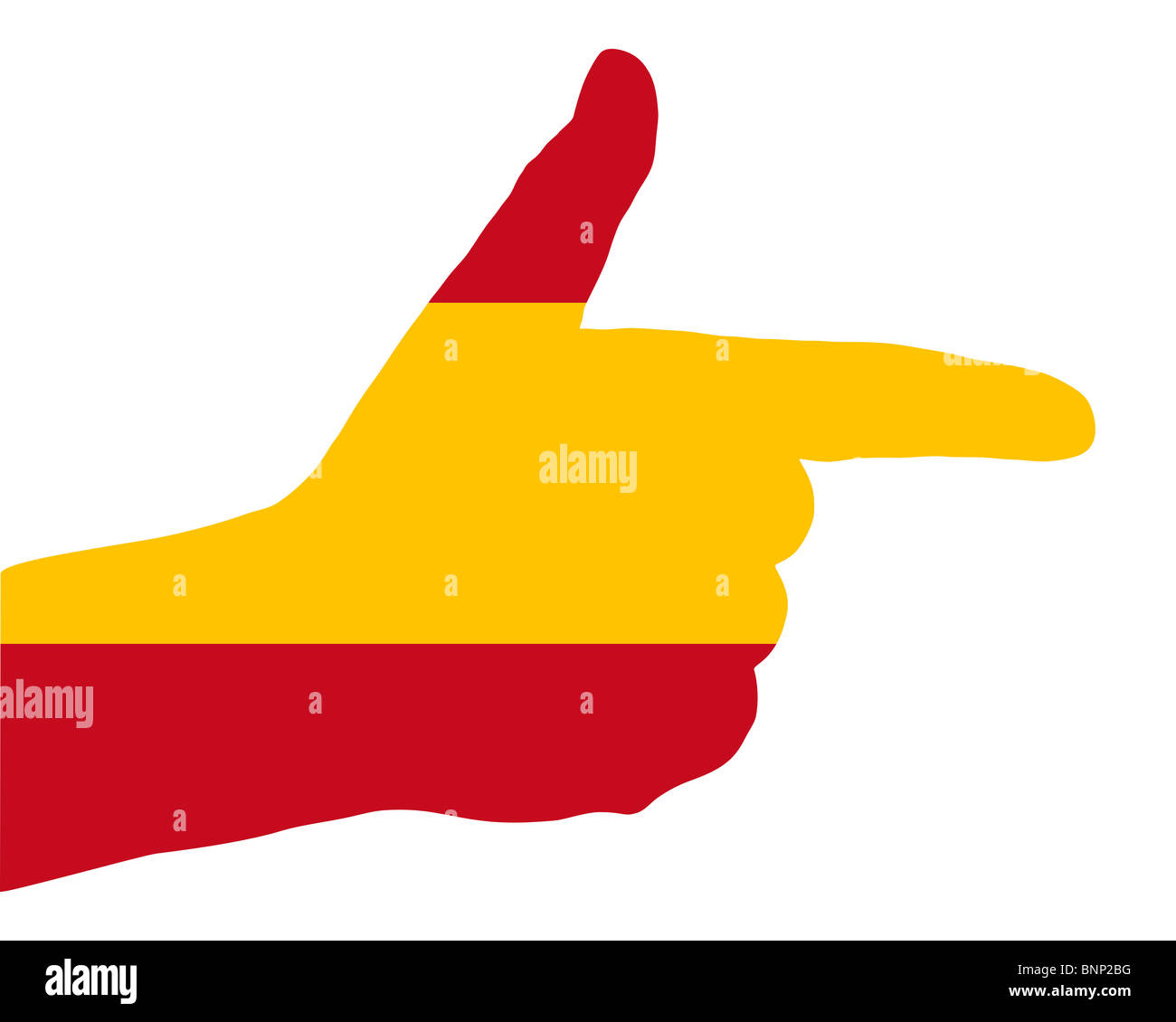 Spanish finger signal Stock Photo - Alamy