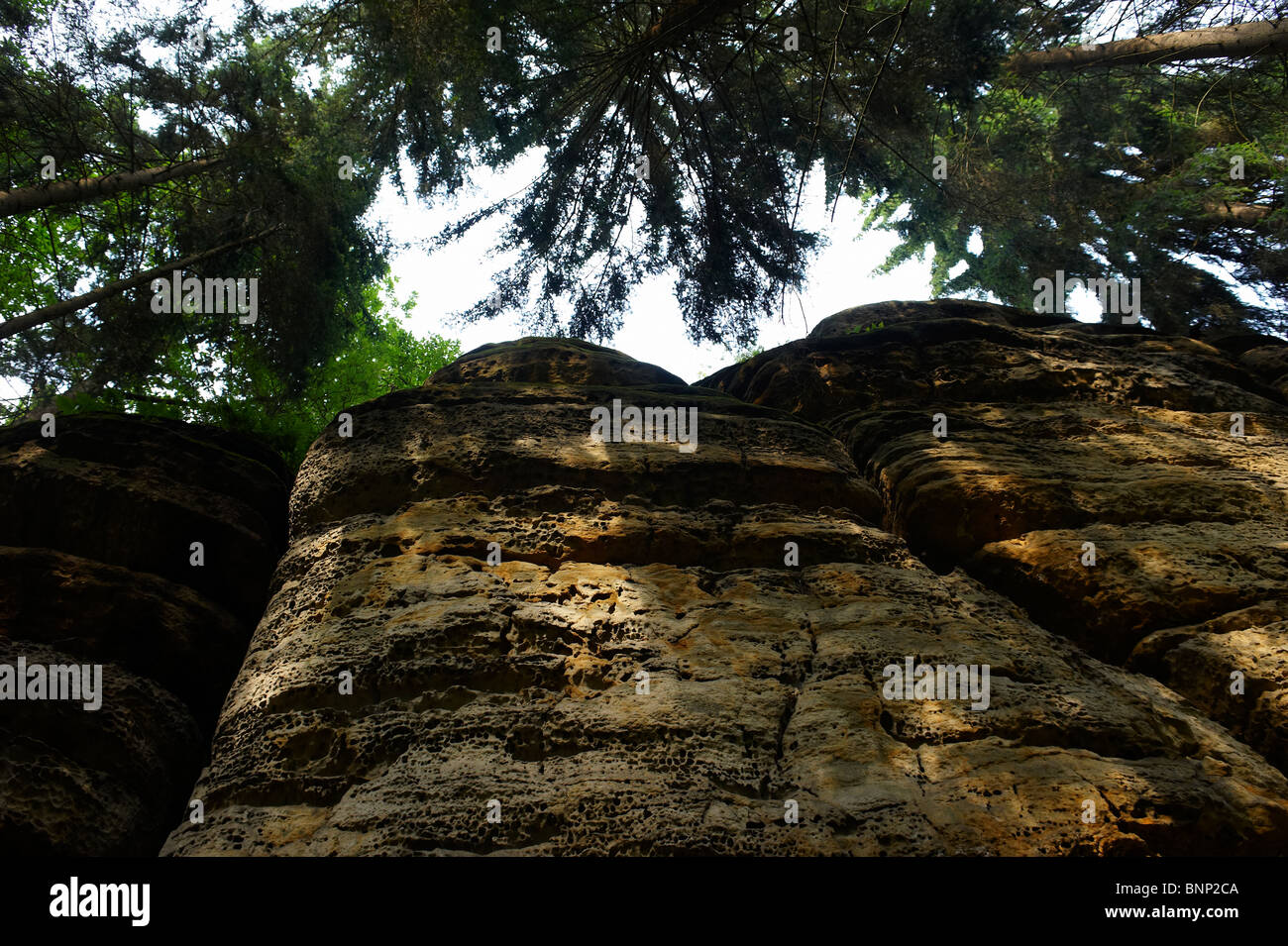 Peklo National Nature Monument Czech Republick Ceska Lipa Stock Photo ...