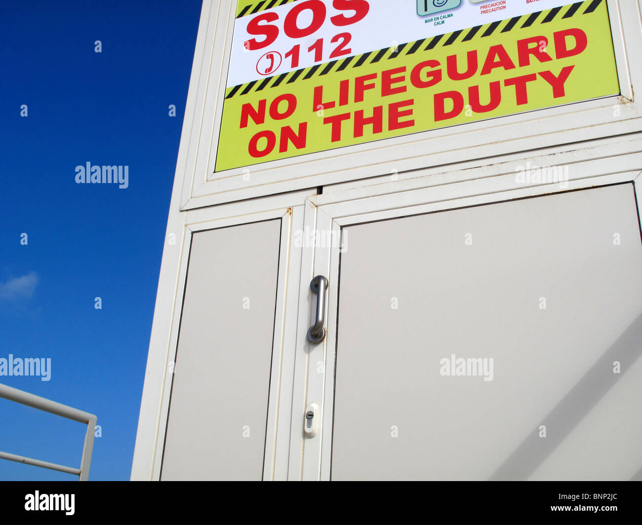 Lifeguard station on beach Stock Photo - Alamy