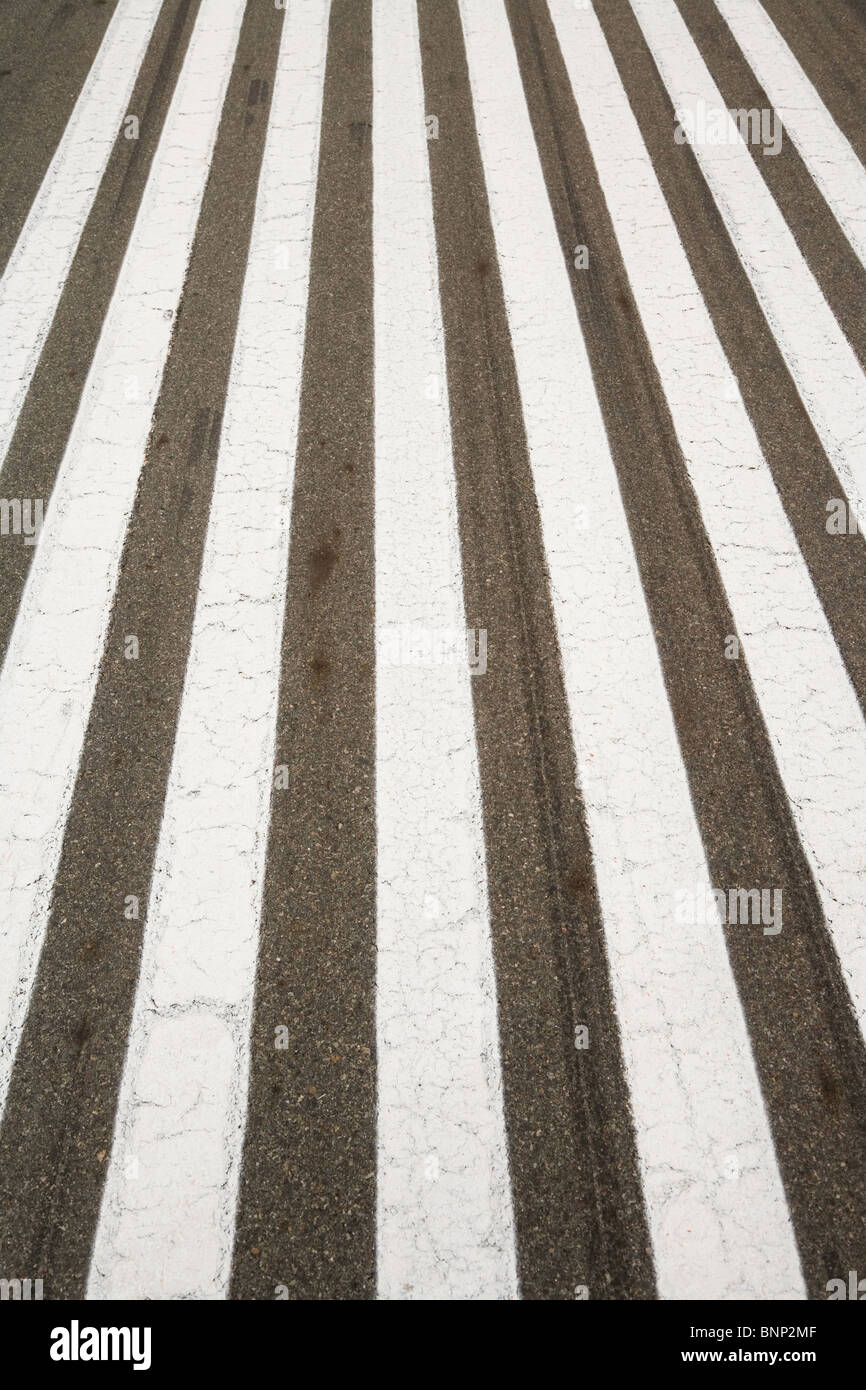 Runway, zebra crossing, for background Stock Photo - Alamy