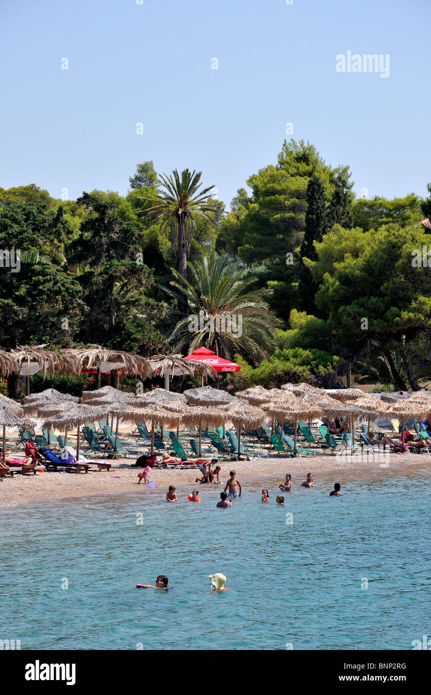 Spetses greece beach hi-res stock photography and images - Alamy