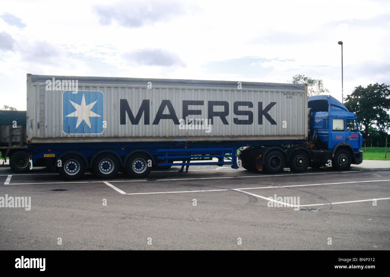 Maersk lorry hi-res stock photography and images - Alamy