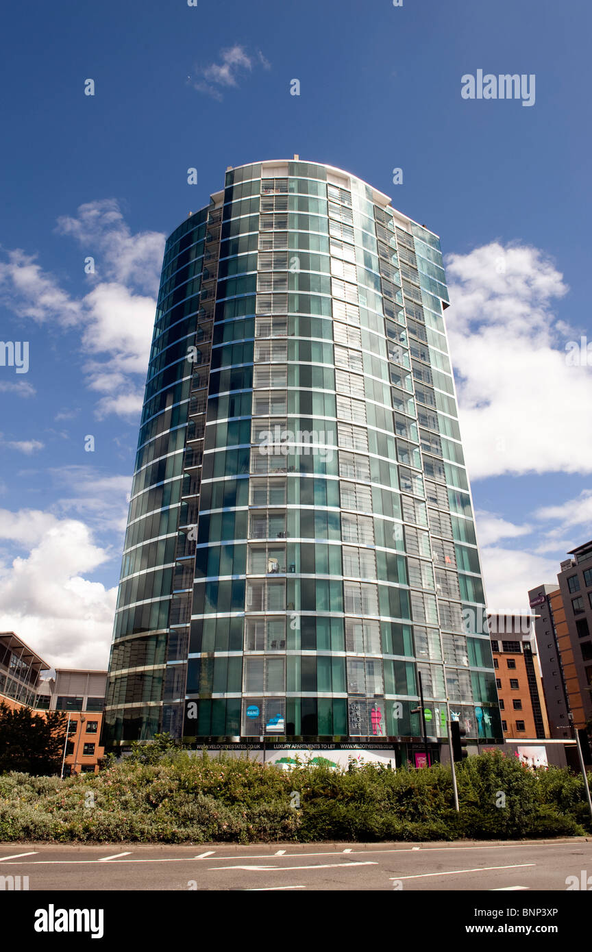 New high rise apartment building in the centre of the city of sheffield ...