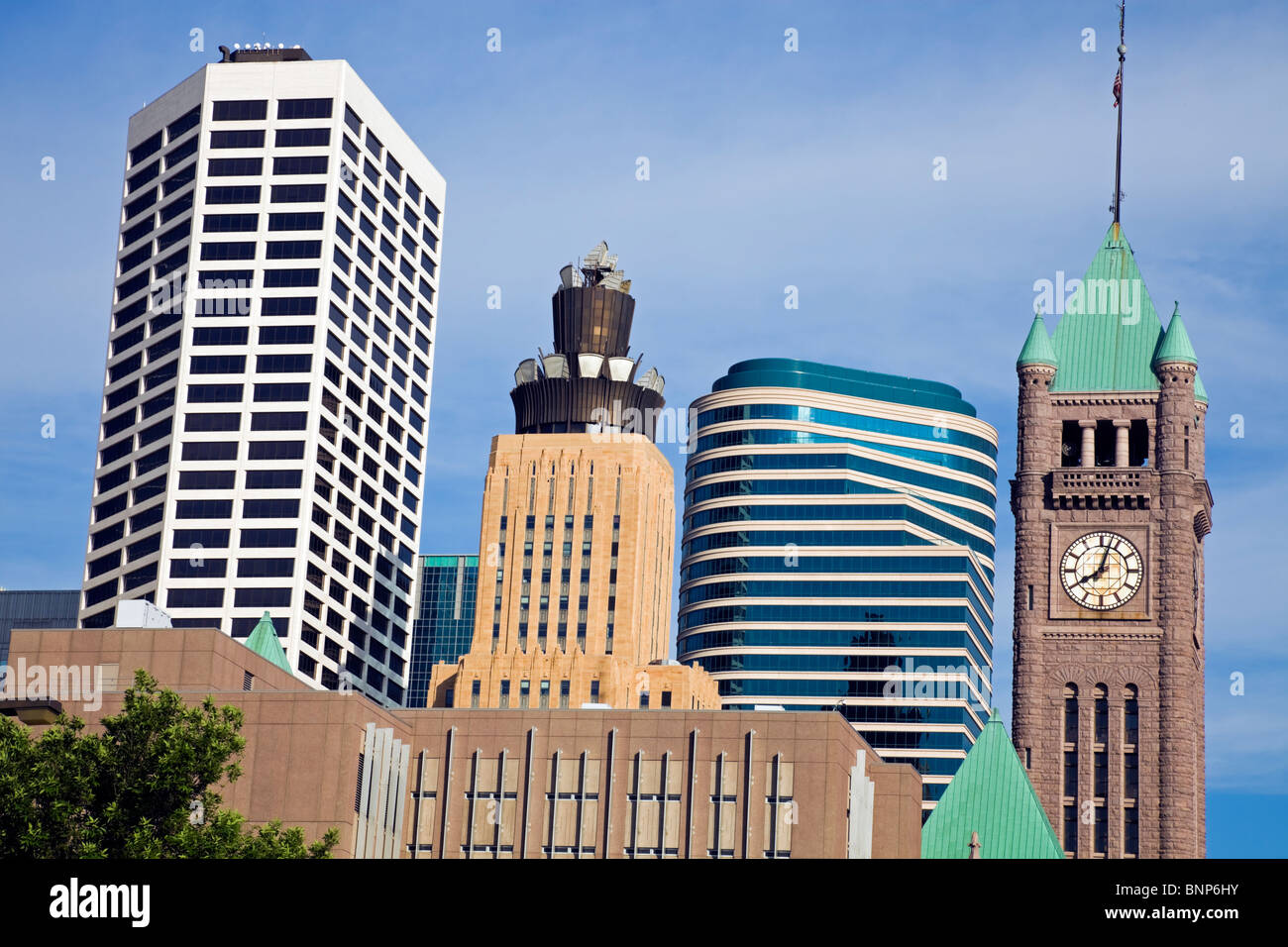 Colorful Buildings in Minneapolis Stock Photo - Alamy