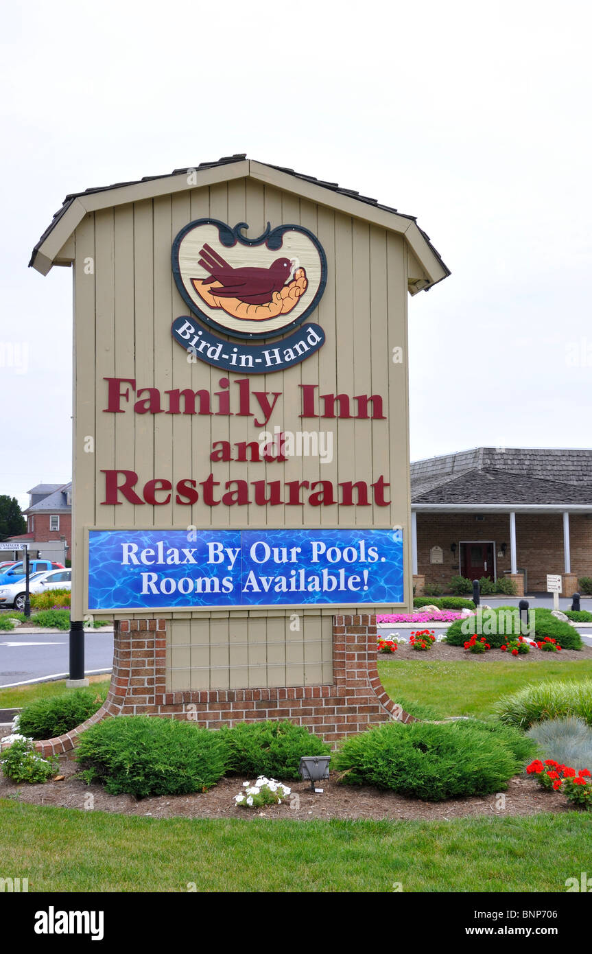 Family Inn, Amish Country, Pennsylvania, USA Stock Photo - Alamy