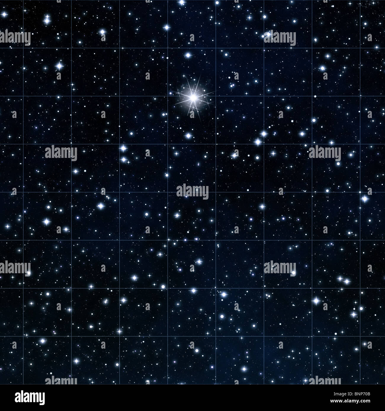reach for the stars with space gridded starmap and bright destination ...