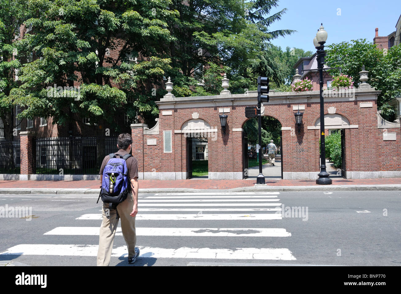 Harvard University gate, Cambridge, Massachusetts, USA Stock Photo - Alamy
